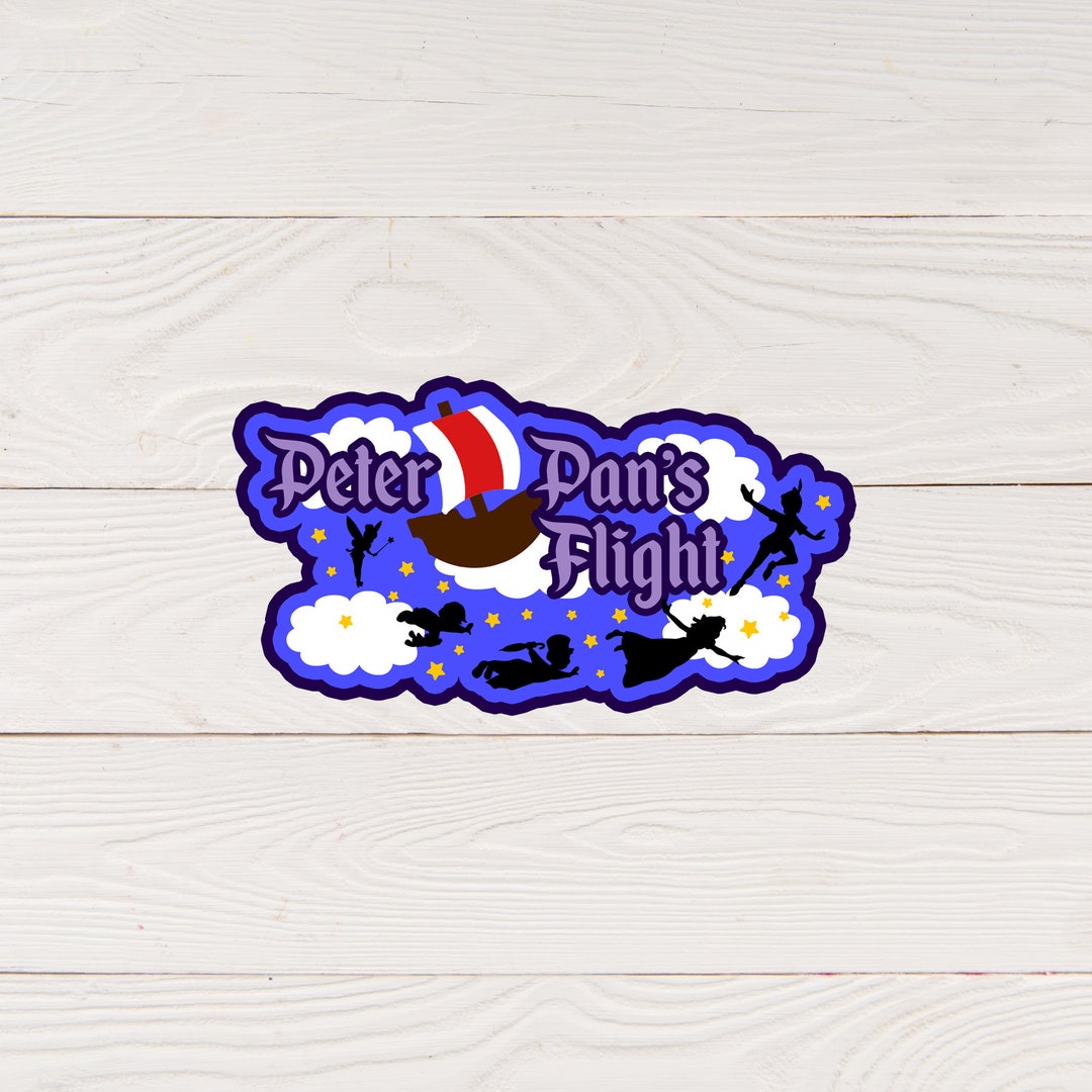 SVG File | Peter Pan Svg | Scrapbook Title Svg | Cut File | Die Cut ...