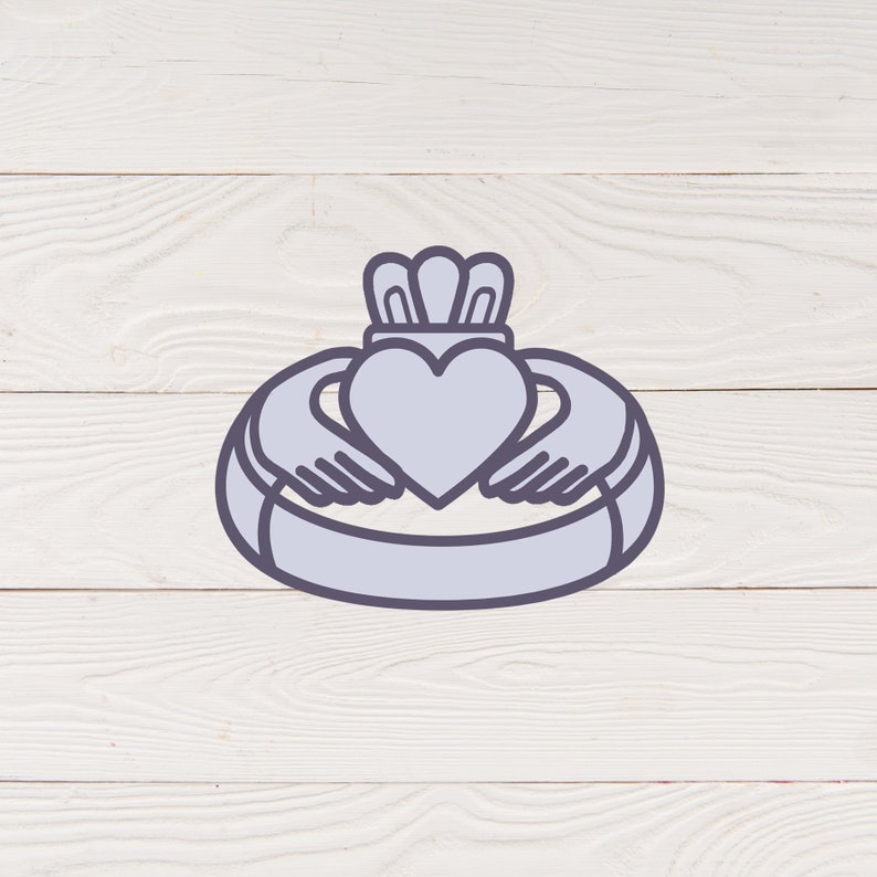 SVG File | Claddagh Ring Svg | Celtic Claddagh Svg | Irish Claddagh Svg ...
