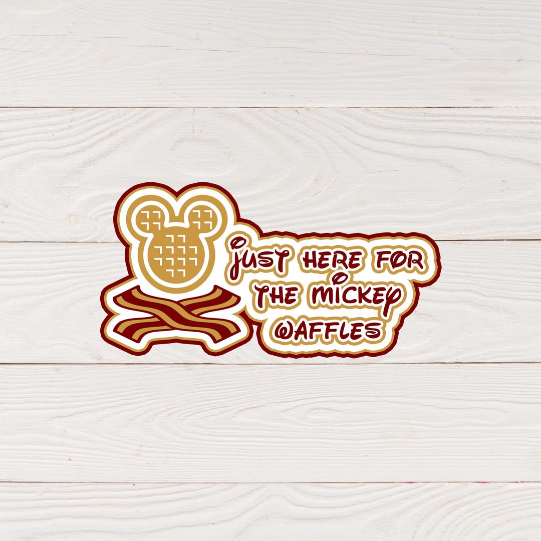 SVG File | Mickey Waffles Svg | Scrapbook Title Svg | Cut File | Die ...