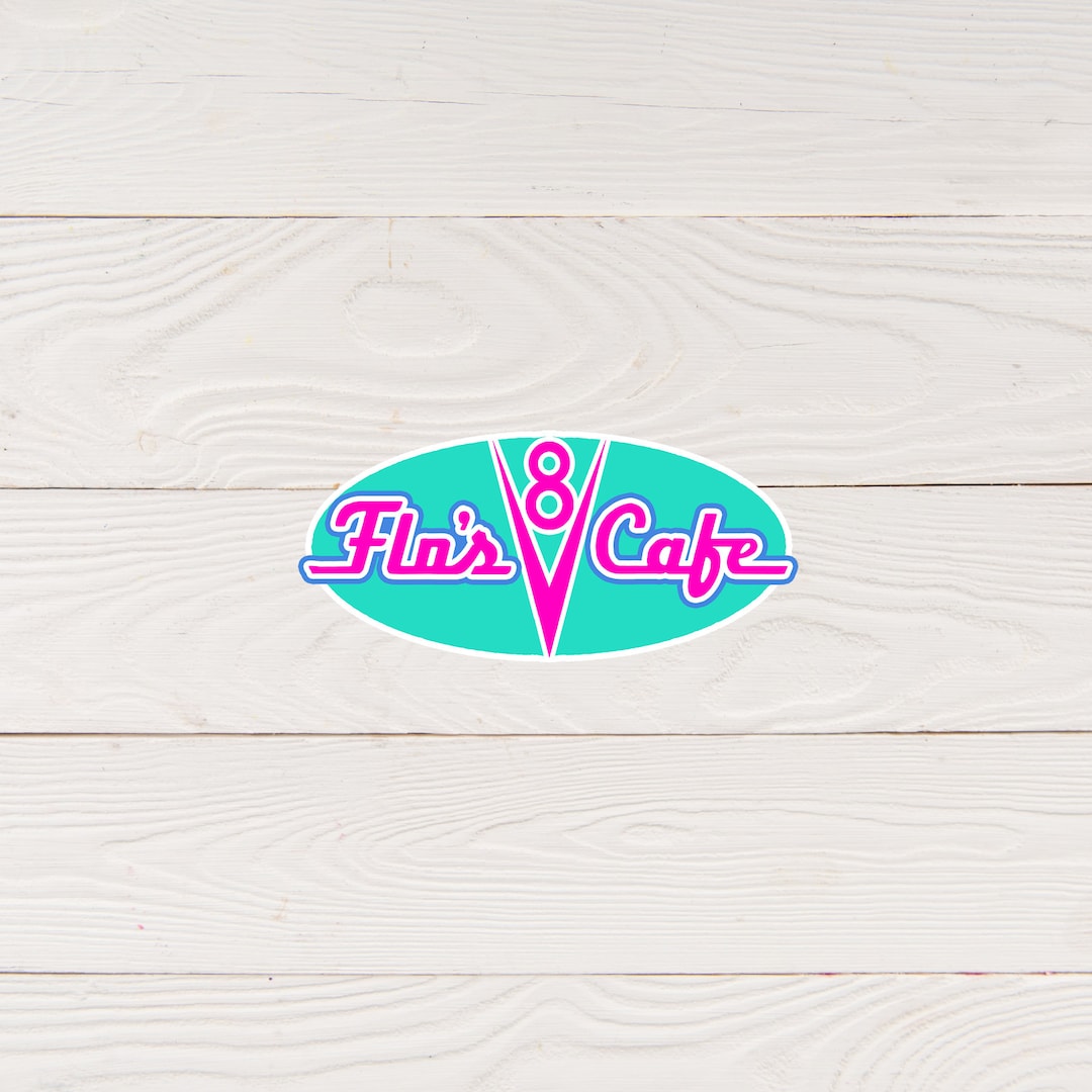 SVG File | Flo's V8 Cafe Svg | Scrapbook Title Svg | Cut File | Die Cut ...