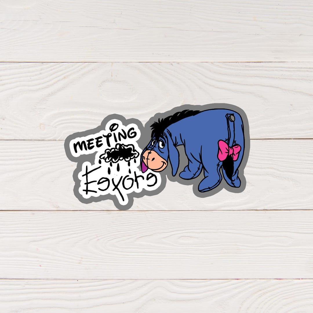 SVG File Meet Eeyore Svg Scrapbook Title Svg Cut File Die Cut Digital ...