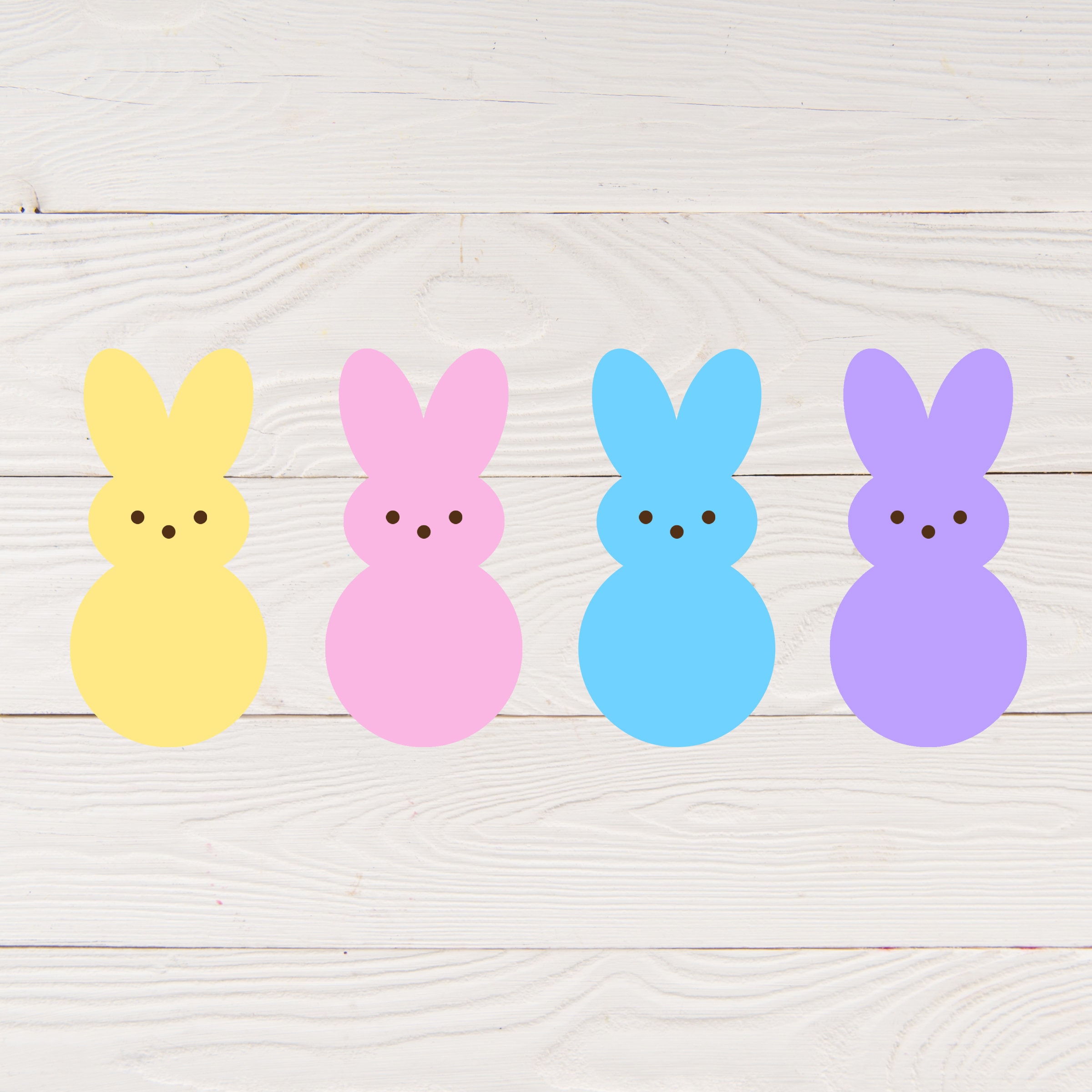 Marshmallow Bunnies SVG Easter Svg Easter Bunny Svg Cute - Etsy