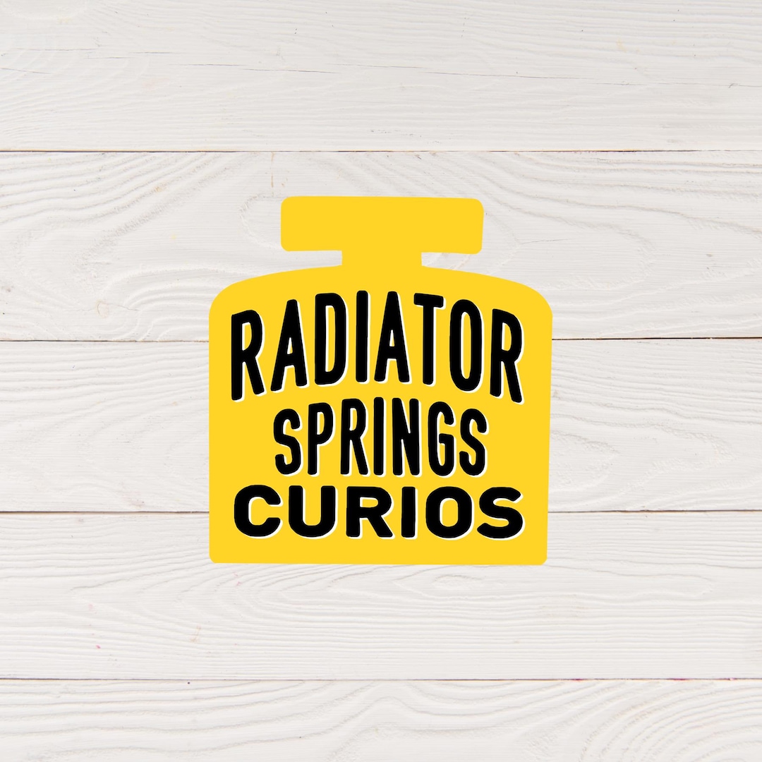 SVG File | Radiator Springs Curios Svg | Scrapbook Title Svg | Die Cut ...