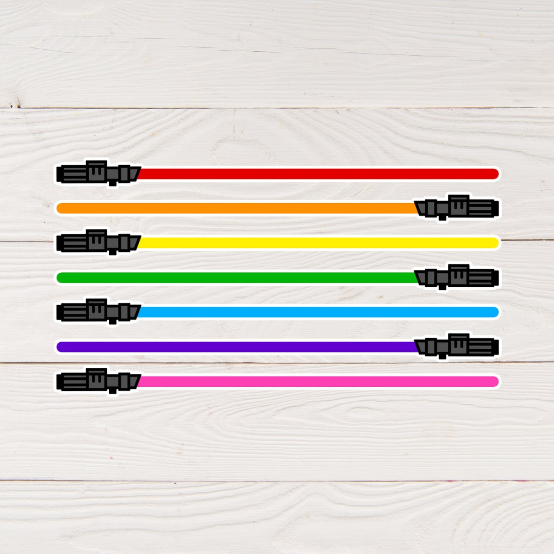 Lightsaber Svg | Star Wars Lightsaber Svg | Rainbow Lightsabers Svg | Pride Lightsabers | Gay ...