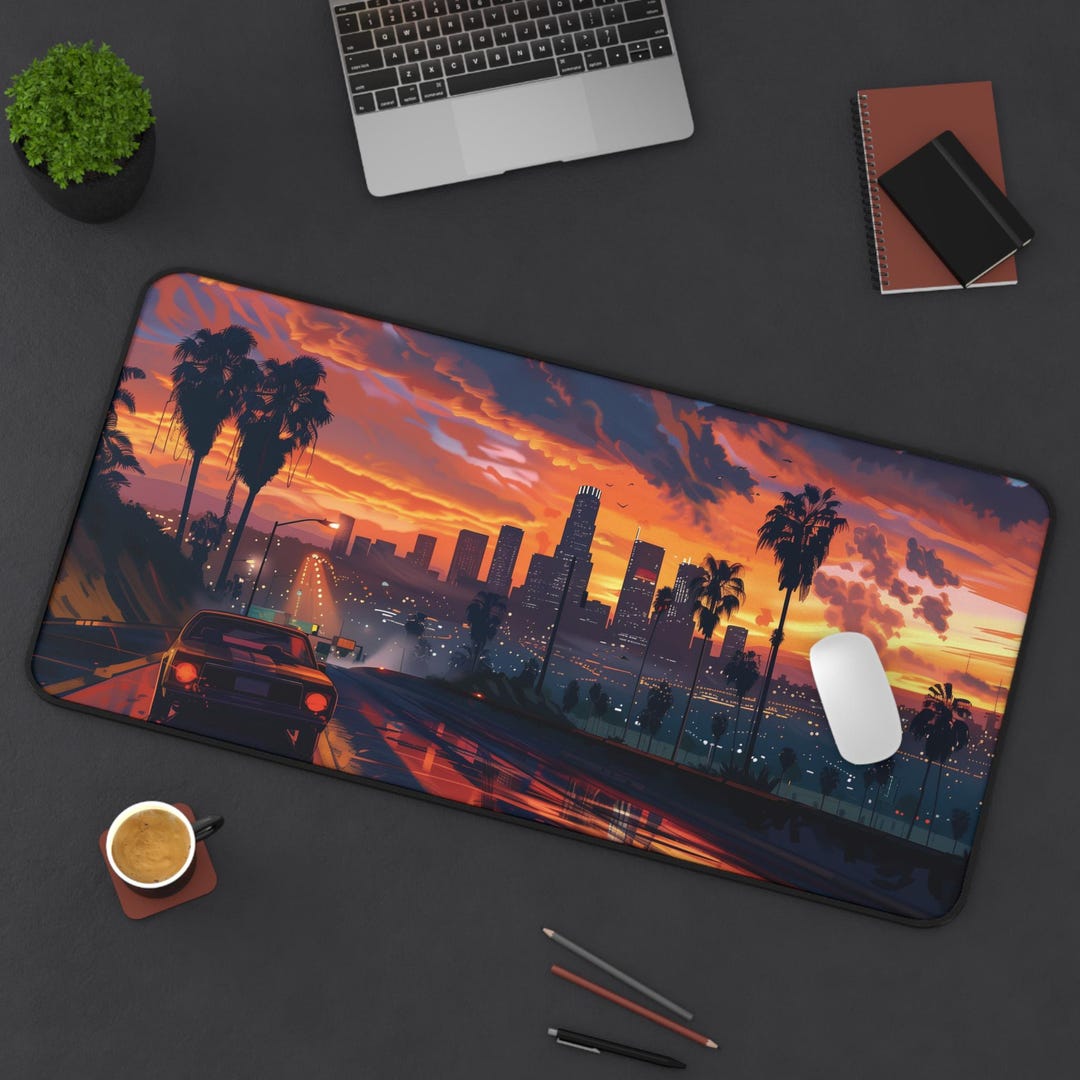 GTA Inspired Desk Mat Gaming Mouse Pad for Gamers Pad for Gamers Gaming ...