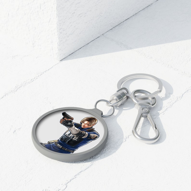 Resident Evil Leon Kennedy Keychain & Photocards Set Gamer's Gift ...
