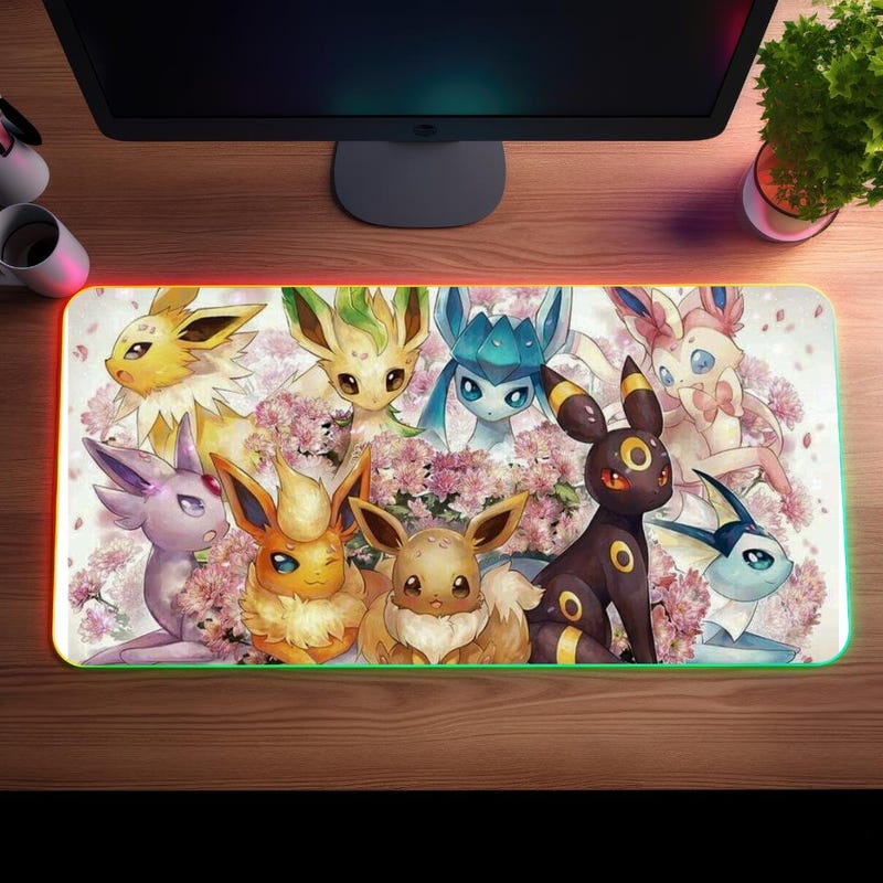 Anime Girl Mousepad Rgb Etsy