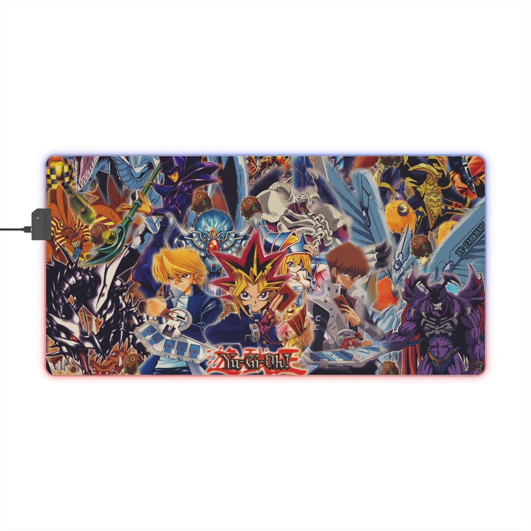 Large Yugioh Anime Art Mouse Pad With LED Lights Gaming Essential - Etsy