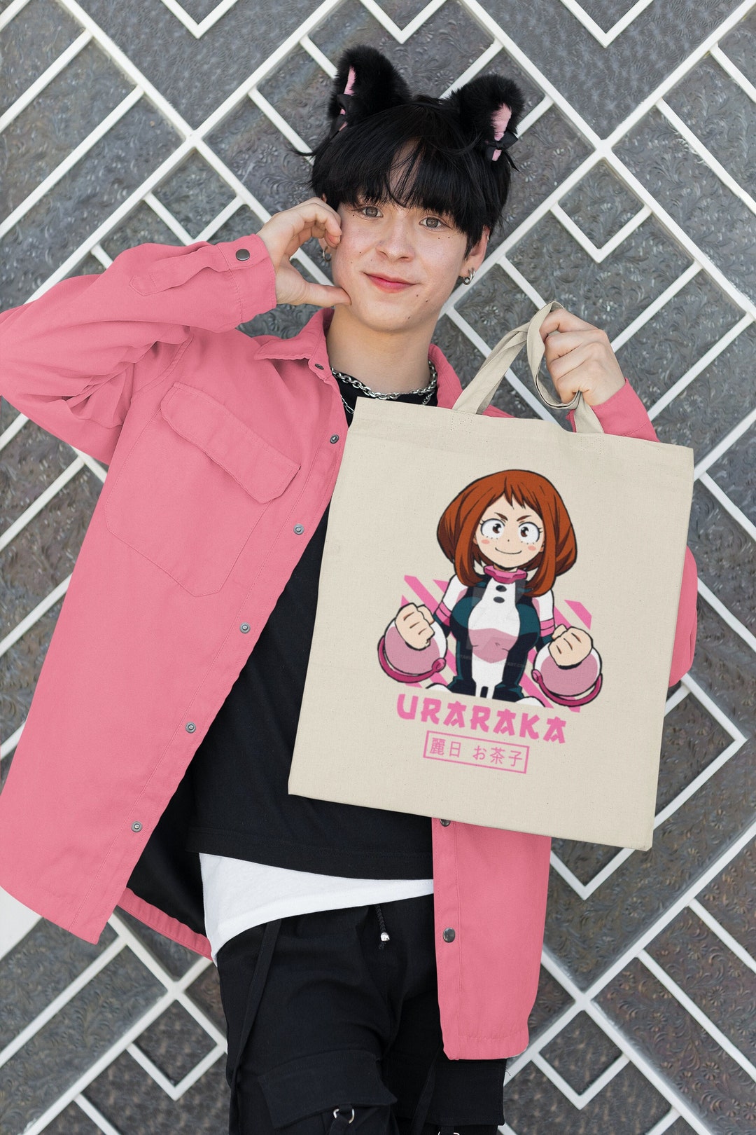 Ochaco Uraraka Tote Bag My Hero Academia Anime Merch Eco-friendly ...