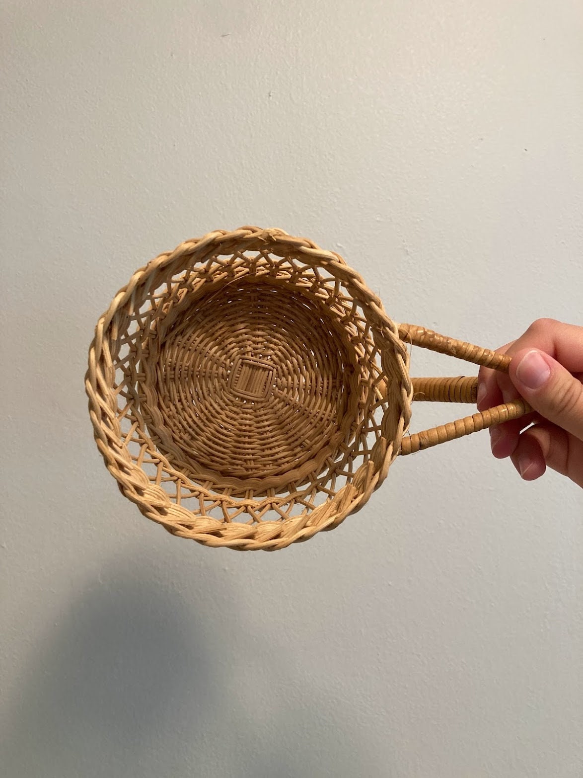 Vintage Wicker Rattan Pitcher With Handle and Set of 4 Wicker - Etsy