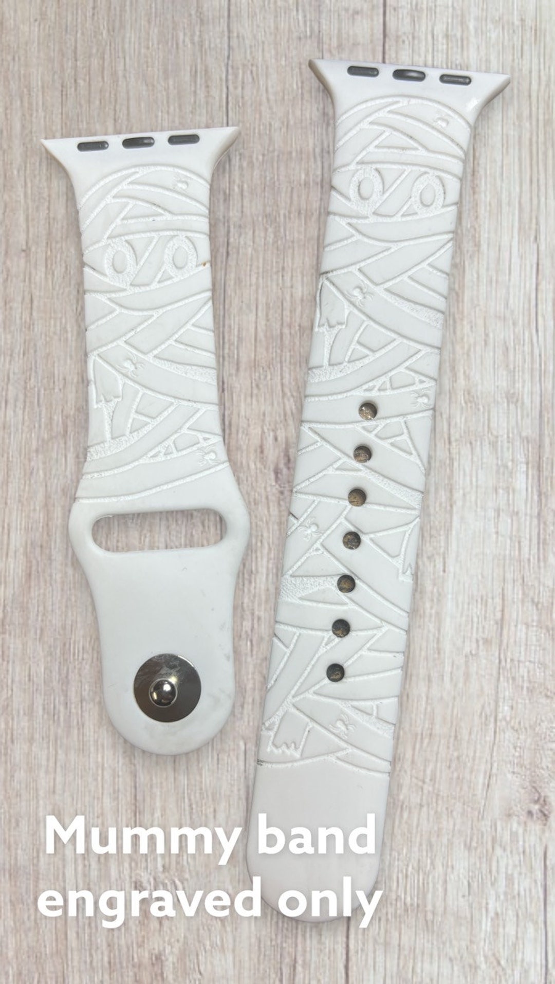 Mummy Engraved Watch Band: Halloween Spooky Vibes - Apple, Samsung ...