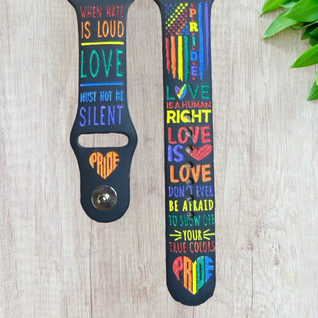 Pride, Engraved Smart Watch Band, Samsung, Fitbit Versa 2, Gift for Dad ...