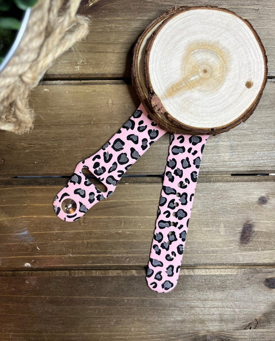Leopard Print Engraved Watchband: Samsung, Fitbit Versa - Etsy