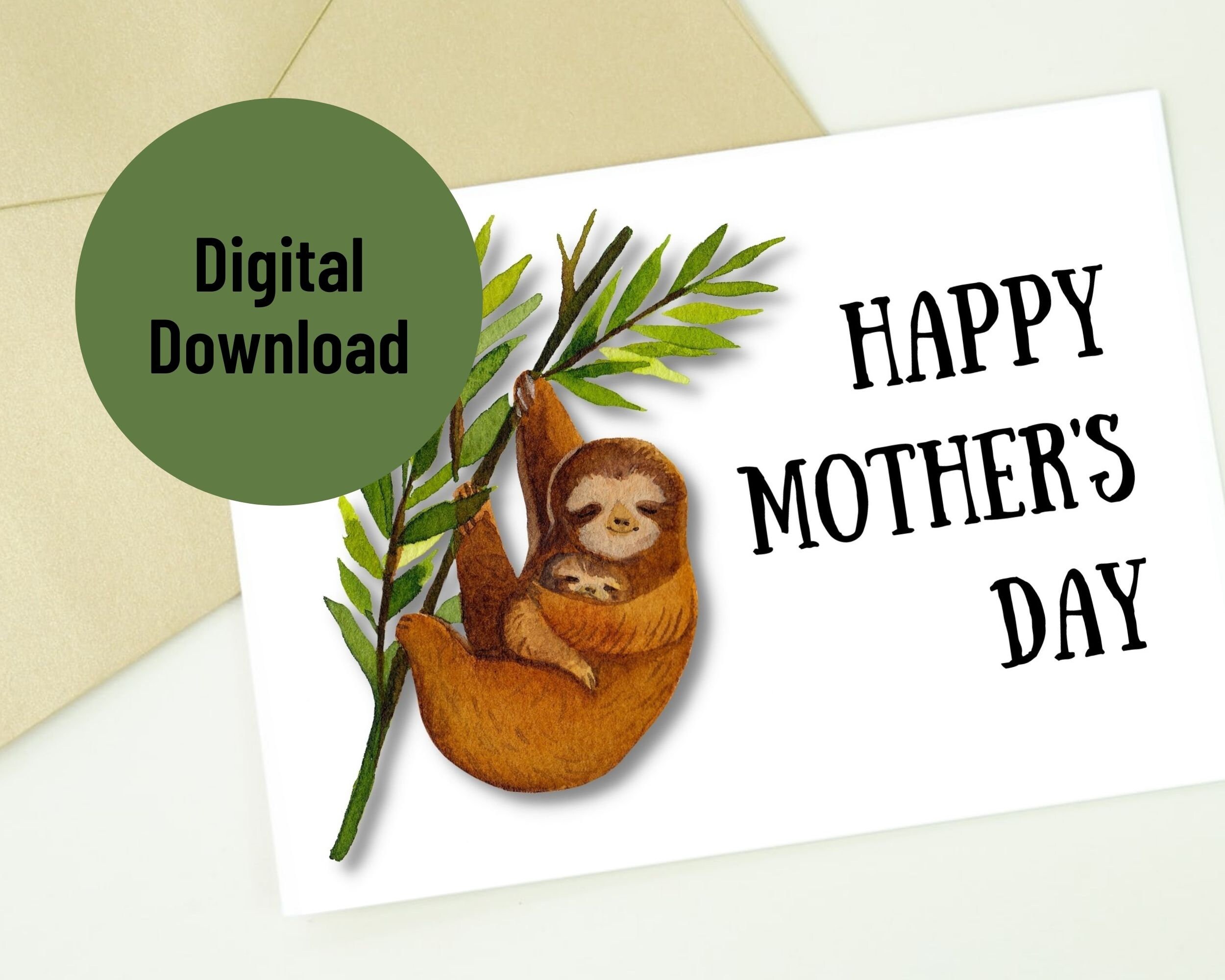 PRINTABLE Card for Mom, Mother's Day Card, Mother's Day Card Printable ...