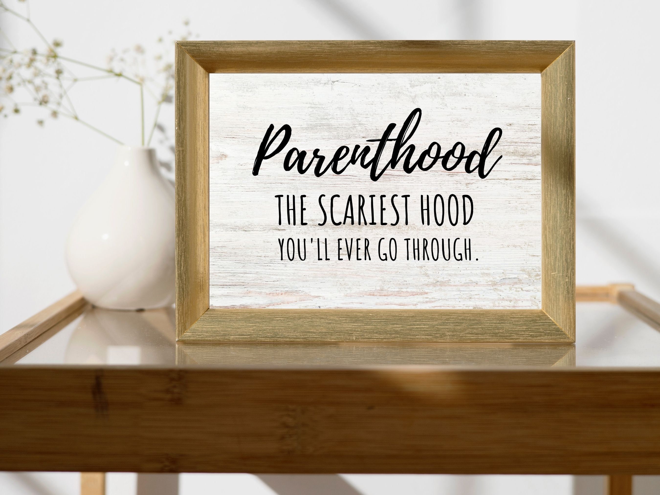 Parenthood Quote, Funny Printable Poster, Humorous Gift, Printable ...