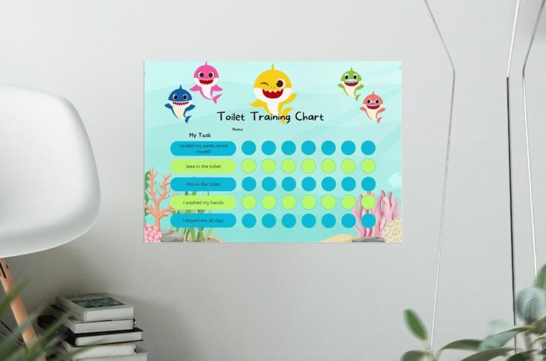 Baby Shark Toilet Training Chart Instant Download PDF Printable - Etsy ...