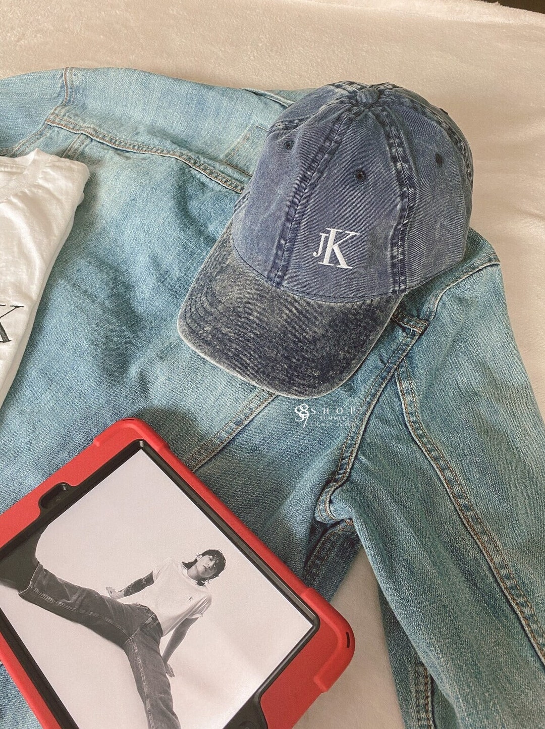 JK Denim Vintage Cap Embroidered JJK Jungkook Bangtan Shopsummer87 - Etsy