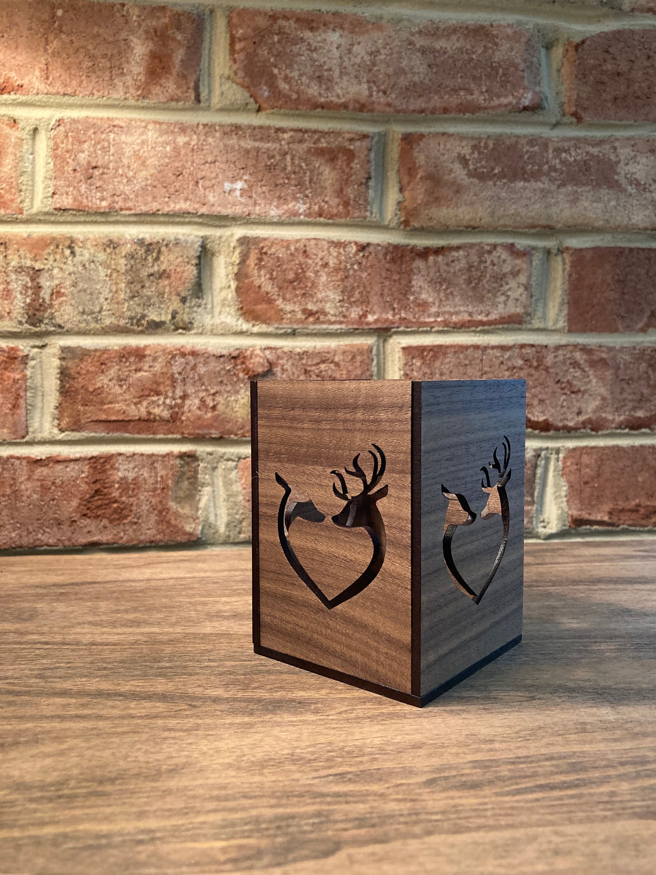 Deer Box, Hunter Box (glowforge) Hunter Gift,votive, Storage Boxsvg,dxf ...