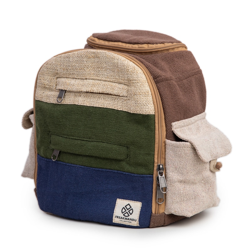 Mini Hemp Backpack Boho Bag: Eco-friendly Style for Everyday Adventures ...