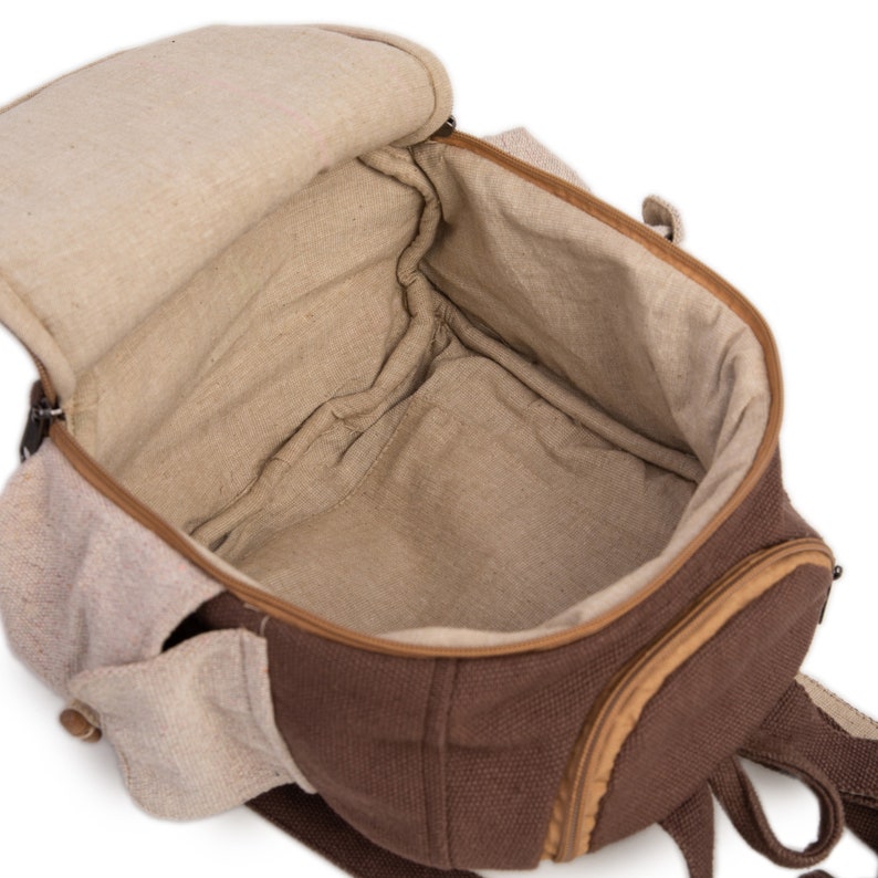 Mini Hemp Backpack Boho Bag: Eco-friendly Style for Everyday Adventures ...