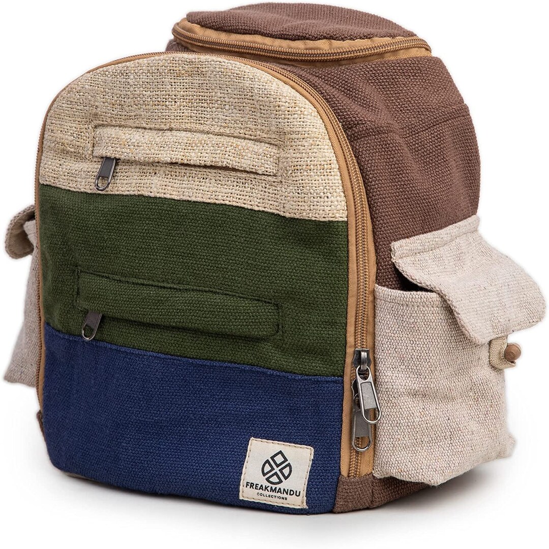 Mini Hemp Backpack: Eco-friendly Unisex Travel Bag - Etsy