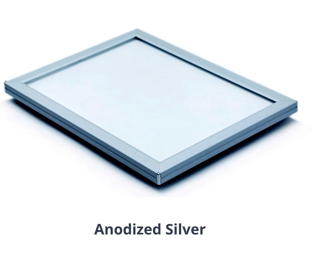 New Wall Mounted Black/silver Color Aluminum Snap Clip Frame - Etsy