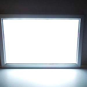 Double Sided LED Backlit Window Poster Art Picture Frame Light Box ...