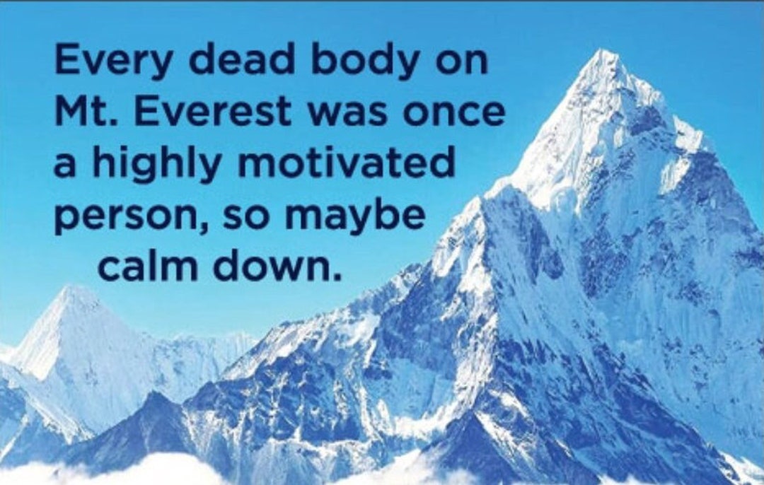 Mt. Everest Motivation Refrigerator Magnet - Funny Quote Gift - Etsy
