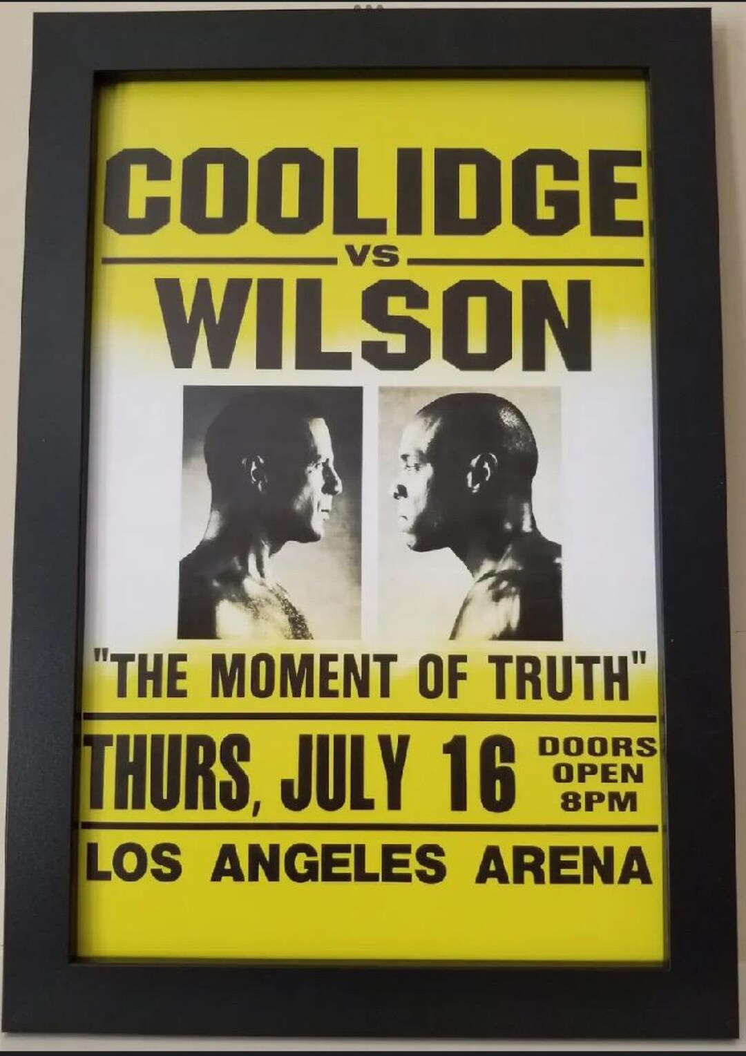 Pulp Fiction Boxing Poster: Coolidge Vs Wilson, Framed Movie Art - Etsy