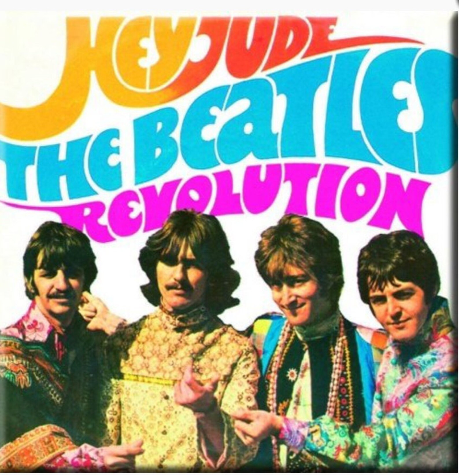 Beatles Hey Jude Album Cover From 1968 on a 3x3 Metal Magnet.perfect ...