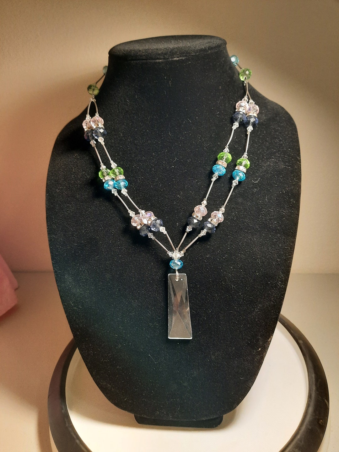 Swarovski Crystal Trapezoid Statement Necklace Best Gift - Etsy