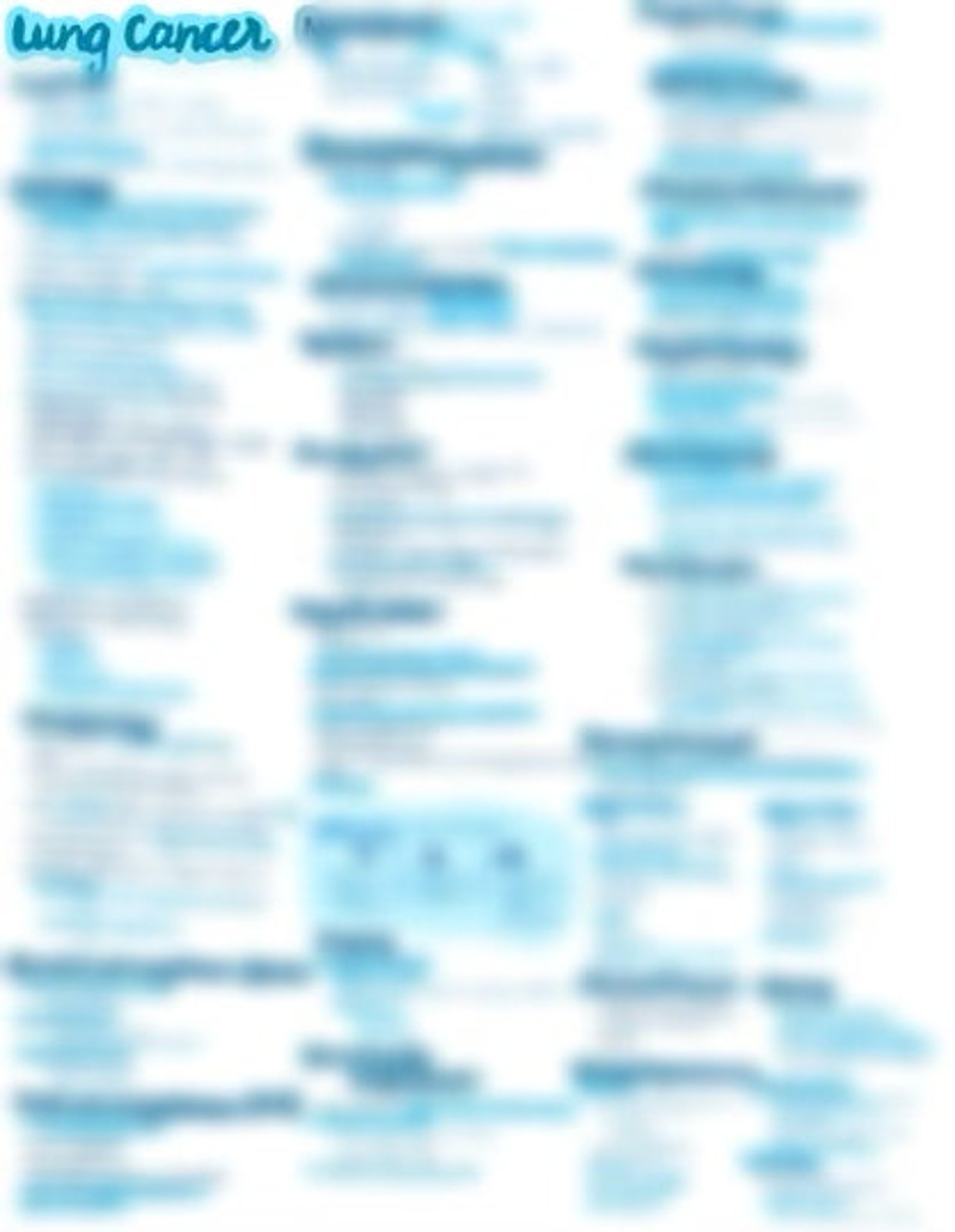 Med Surg: Lung Cancer Nursing Notes Cheat Sheet - Etsy