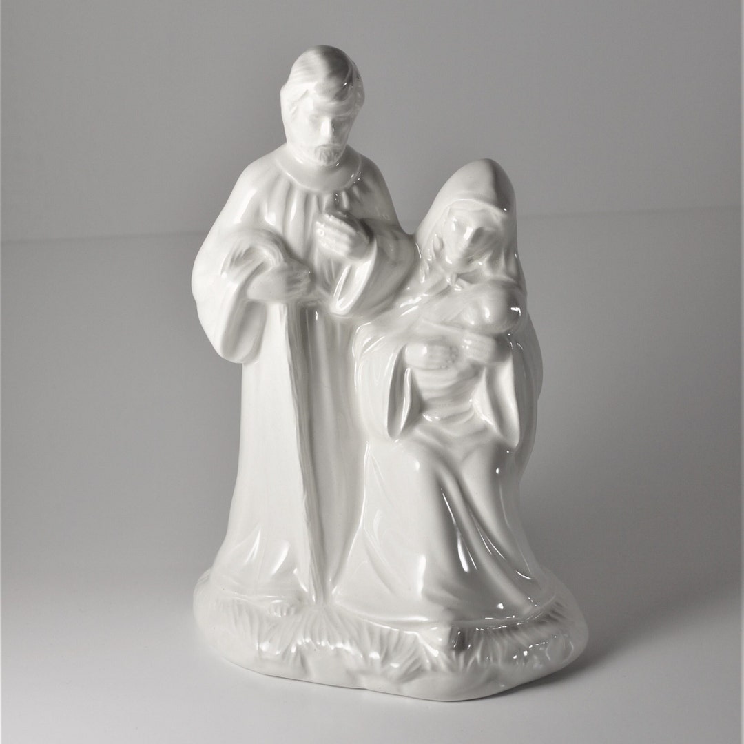 Holy Family Nativity Ceramic Statue of the Holy Family, Christian ...