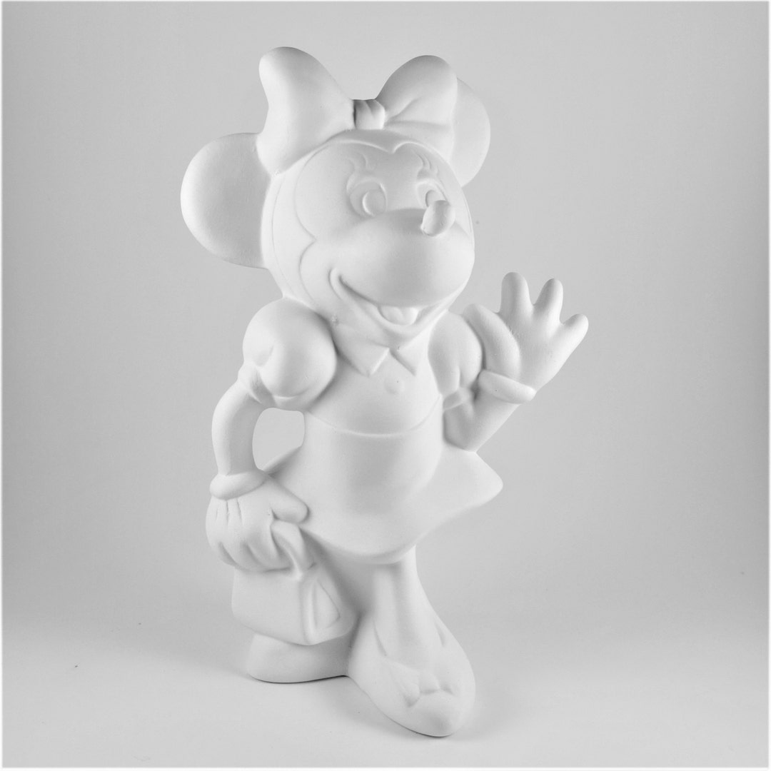 Ceramic Minnie Mouse Ready to Paint Craft Party Gift - Etsy