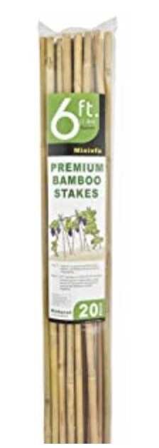 FOTMISHU Garden Stakes 25 Pack 2ft 24inch, DIY 4ft 6ft 8ft Sturdy
