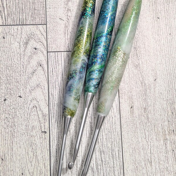 Resin Crochet Hook Set - Etsy