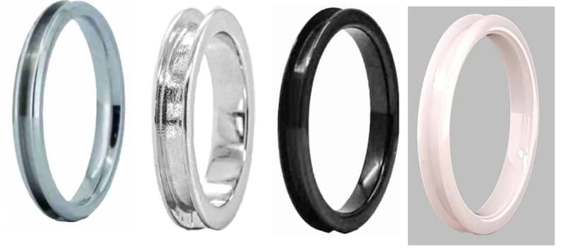 Cremation Keepsake Ring - Stainless Steel, Silver or Ceramic Ashes Ring ...