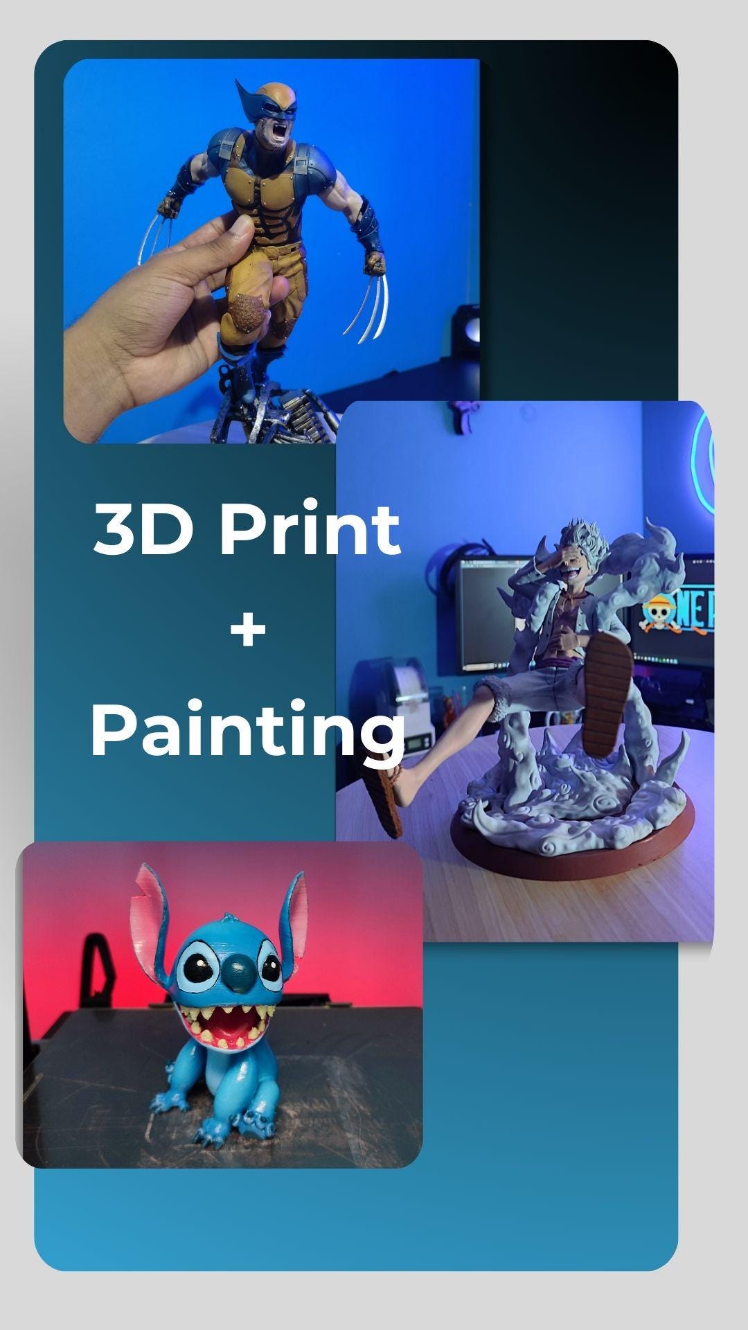 3D Printing Services / Multicolor / Post-procesing / Cosplay ...