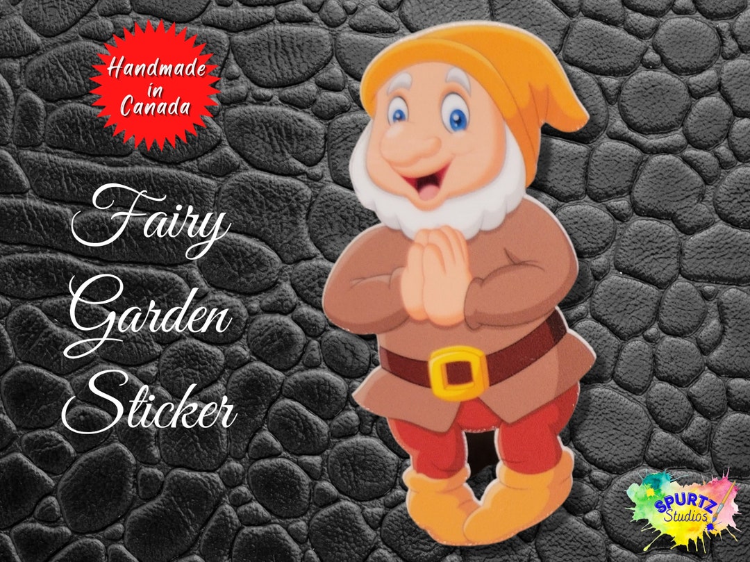 Garden Dwarf Sticker Laminated, Vinyl, Weatherproof Sticker for Your ...