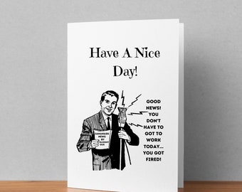 Funny Fired Card - Etsy