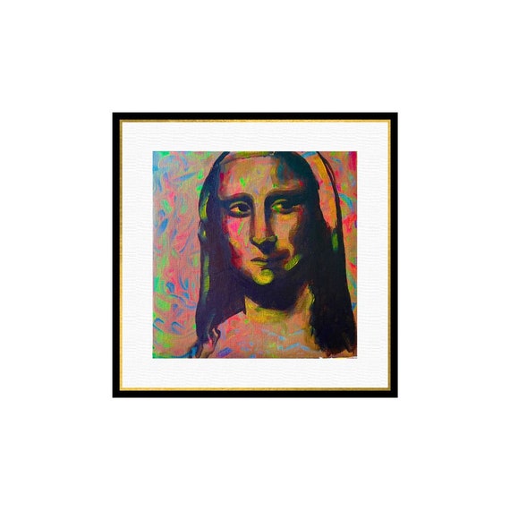 Mona Lisa Reproduction Art Da Vinci Art Print Mona Lisa Wall Etsy