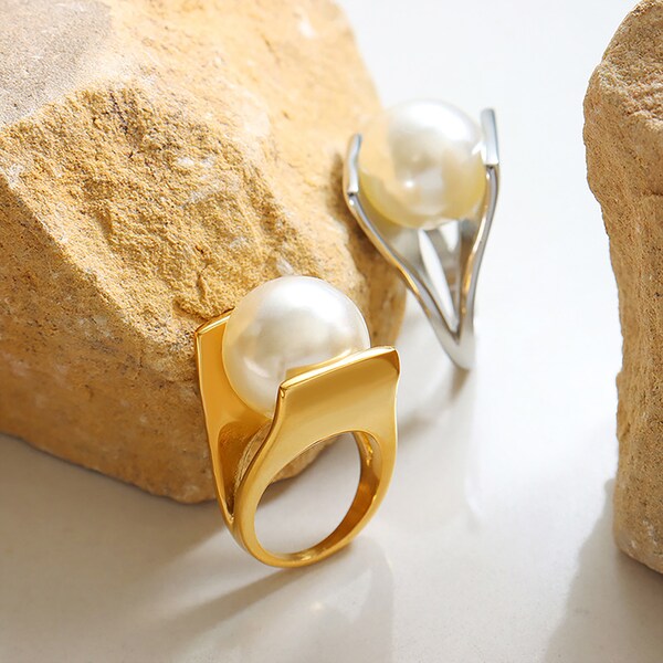 Pearl Rings - Etsy