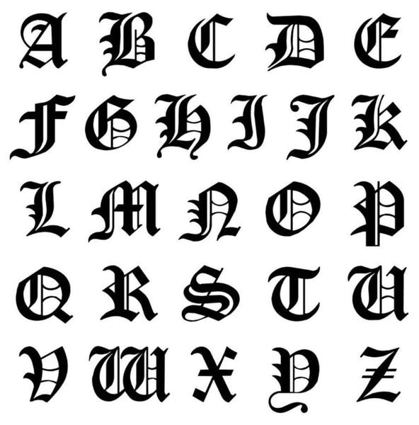 Old English Letter, Wood Engraving, Wood Art, Wall Decor - Etsy