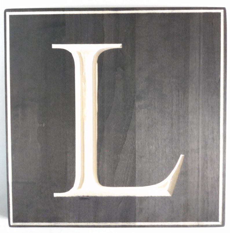 Engraved Letter L Times New Roman Font Wood Wall Art Wood - Etsy