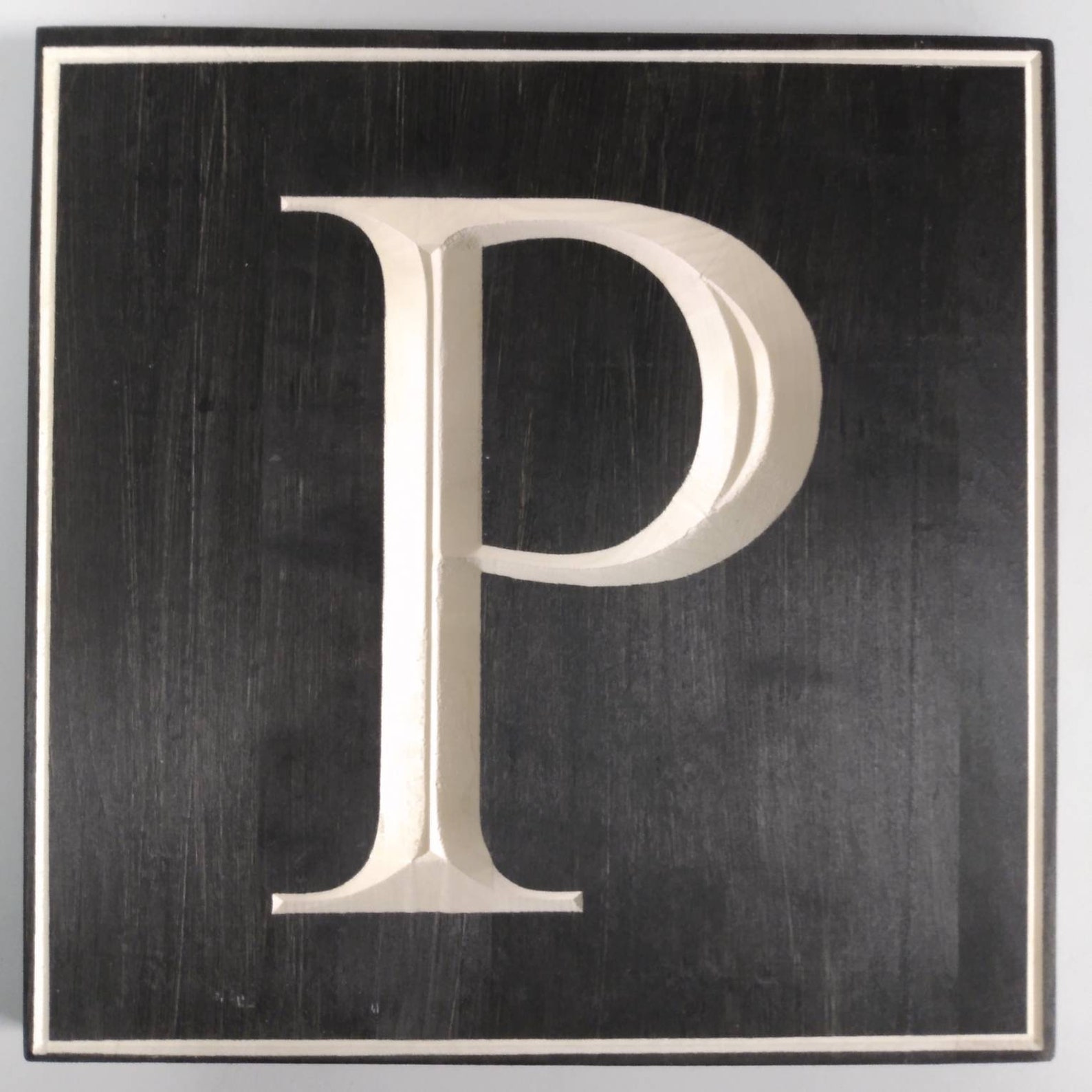 Engraved Letter P Times New Roman Font Wood Wall Art Wood - Etsy