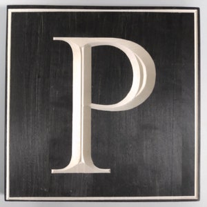 Engraved Letter P, Times New Roman Font, Wood Wall Art, Wood Decor - Etsy