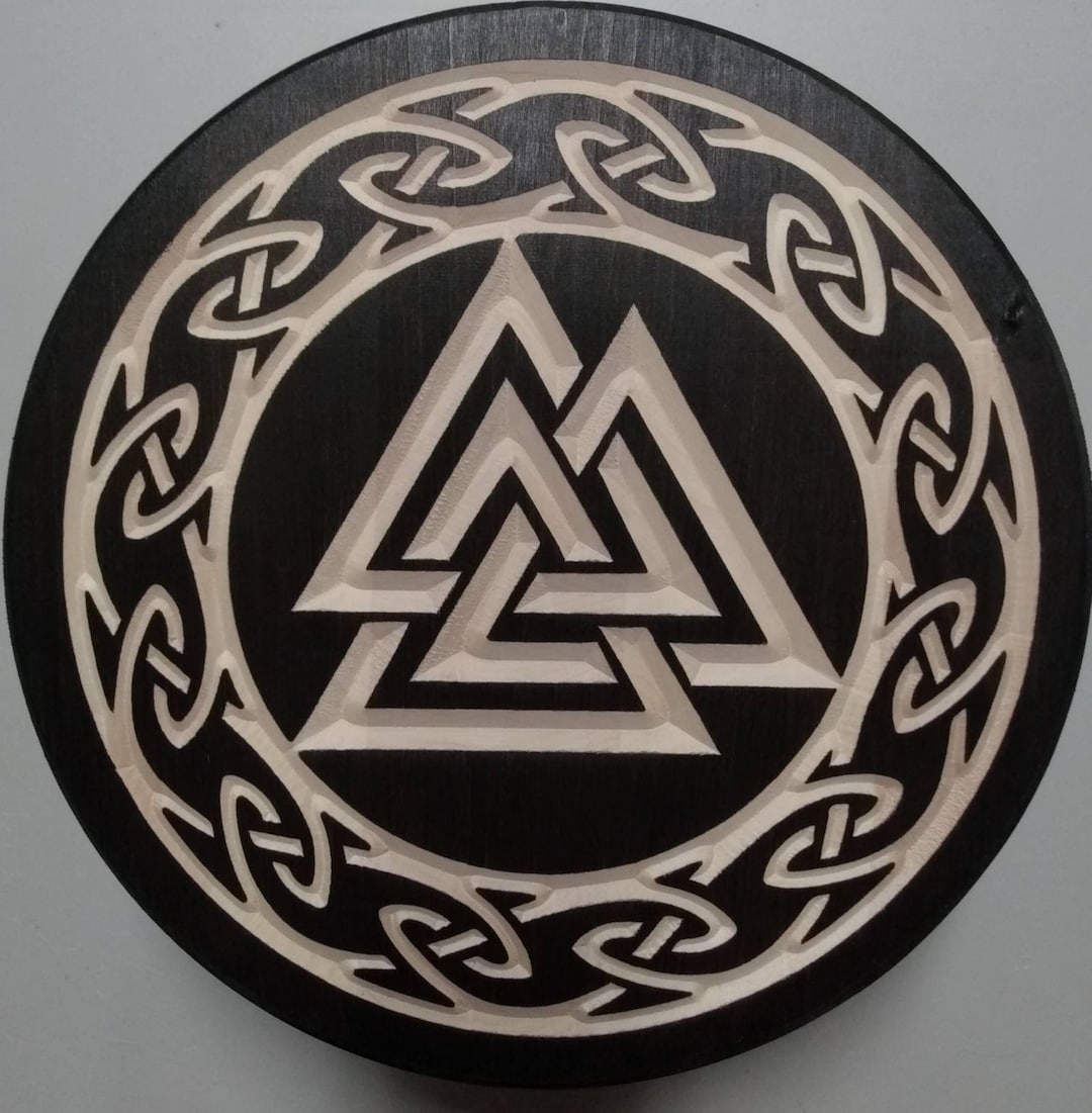 Valknut, Nordic Wall Art, Wood Decor - Etsy