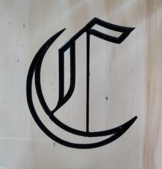 Old English Letter Wood Engraving Wood Art Wall Decor | Etsy