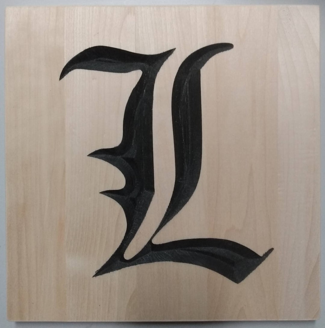 Old English Letter, Wood Engraving, Wood Art, Wall Decor - Etsy