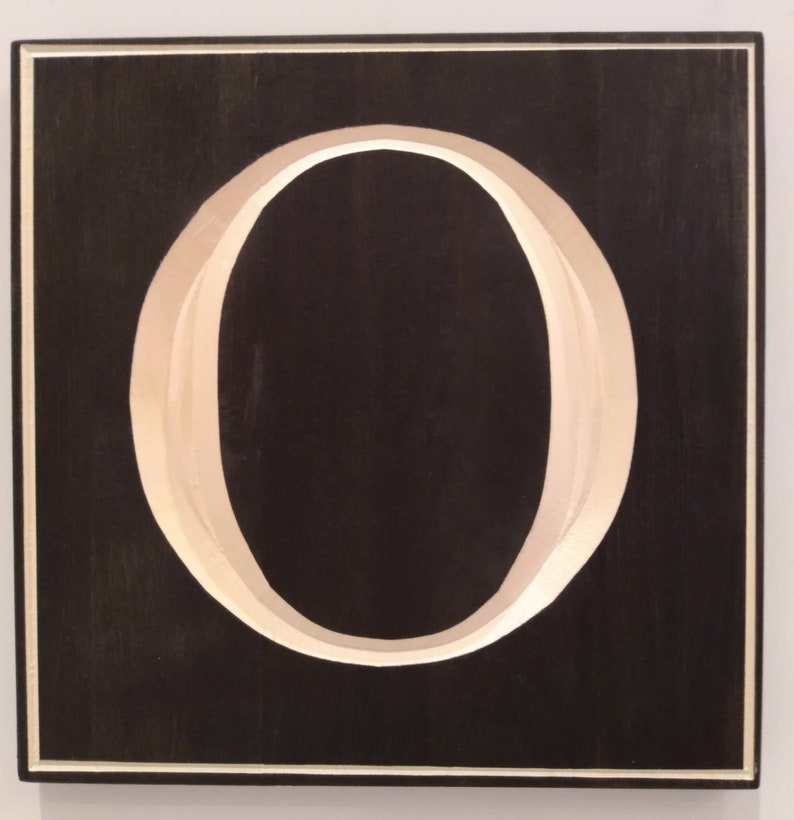 Engraved Letter O Times New Roman Font Wood Wall Art Wood - Etsy